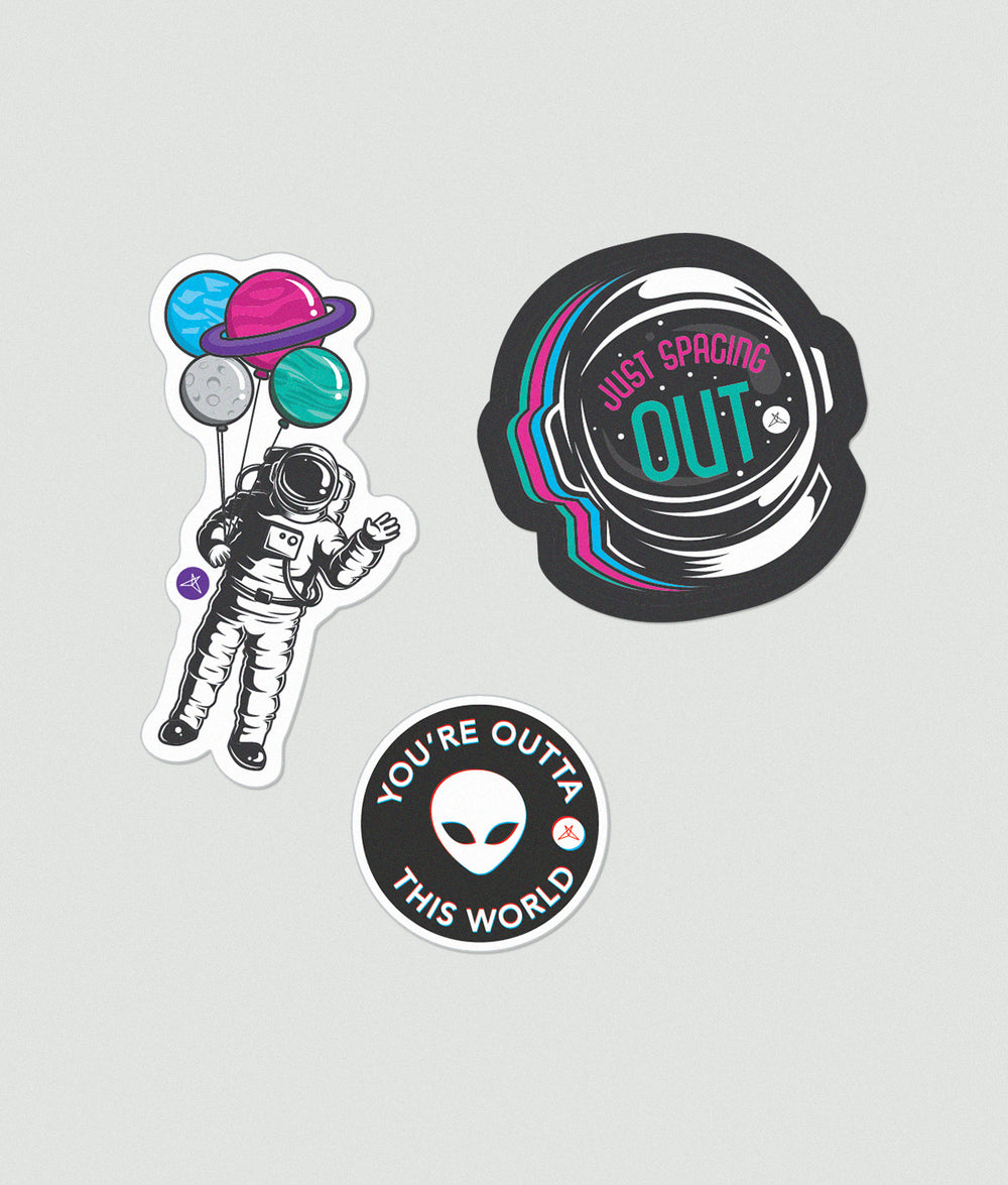 Just Spacing Out Sticker Pack – SweetLegs Clothing Inc.
